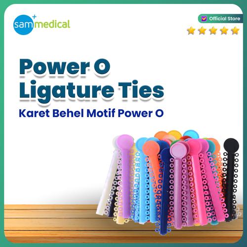 Jual Power O Ligature Ties - Karet Behel Motif Power O - Putih - Kota ...
