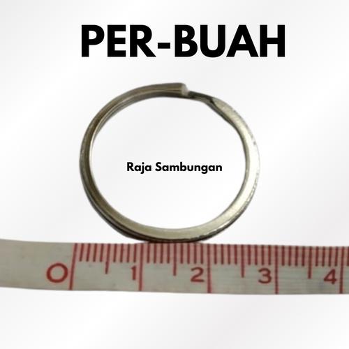 Jual Perbuah Ring Gantungan Kunci 30 mm Bulat Pipih Cincin Penyambung ...