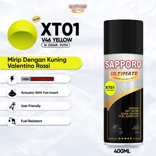 Jual Sapporo Ultimate XT01 V46 Yellow / Sapporo Spray - Kota Bandung ...