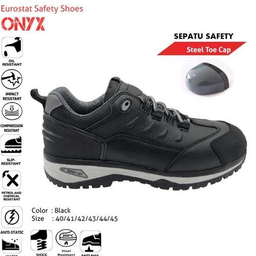 Jual Sepatu Safety Eurostat Onyx Antistatic Water Splash & Heat ...