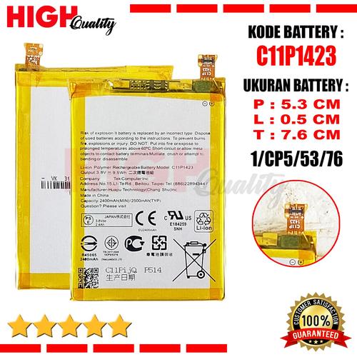 Jual Baterai Battery High Quality C11P1423 1|CP5/53/76 Compatible Hp ...