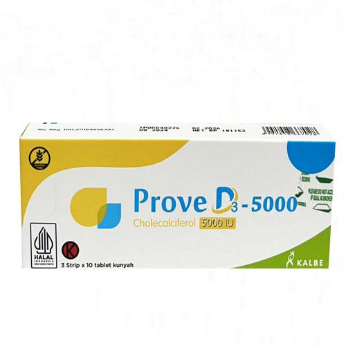 Jual Prove D3-5000 IU 1 strip isi 10 Tablet / Vitamin & Suplemen ...