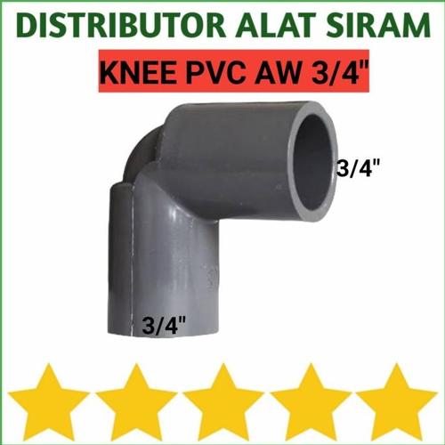 Jual NEW FITTING PVC ELBOW 3/4 INCH KENI KNEE KNIE AW KONEKTOR PIPA 1/2 ...