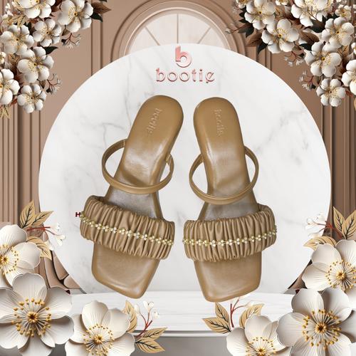 Jual Bootie Princess Series kode 13 CHOCO CHIC dengan heels Kaca Mavis Art Project BISA CUSTOM ...