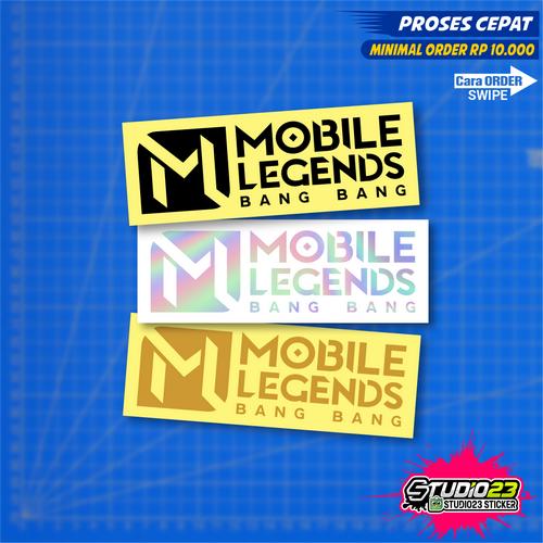 Jual Sticker cutting Mobile Legends MLBB Hologram new Logo - Kota ...