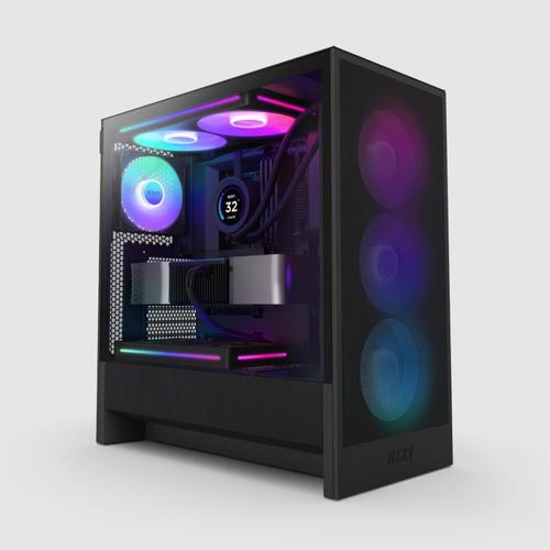 Promo NZXT H5 Flow 2024 RGB Mid Tower ATX PC Case Casing Gaming ...