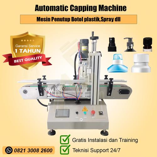 Jual Mesin Penutup botol plastik otomatis skala UMKM table top capping ...