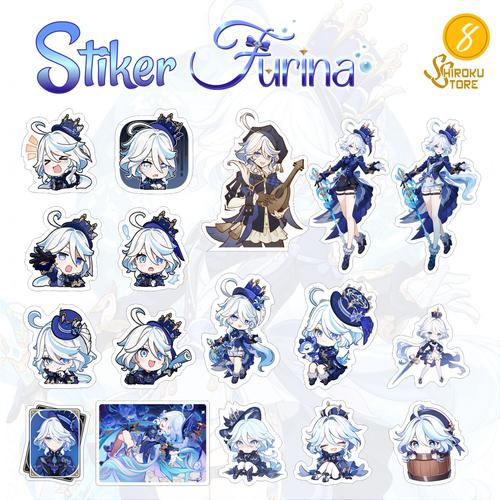 Promo Furina Waterproof Sticker / Stiker Anti-Air Anime Game Genshin ...