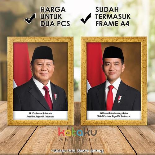 Jual Frame Foto Presiden dan Wakil Presiden Republik Indonesia Terbaru ...