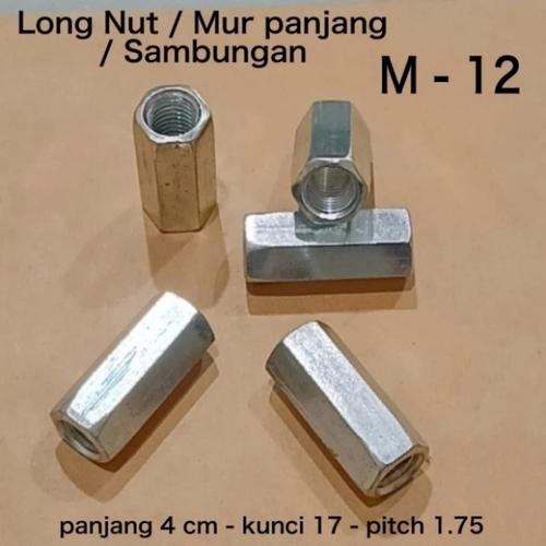 Jual mur panjang long nut M12 sambungan drat M12 - Kab. Bekasi - ALTA ...