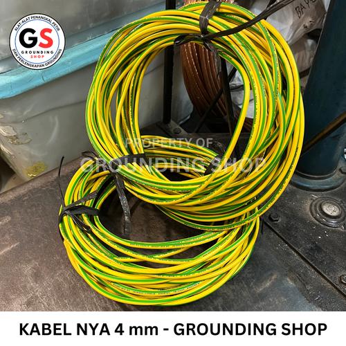 Jual Kabel NYA 4 mm Kuning Hijau / KABEL GROUNDING NYA 4 mm Kuning ...