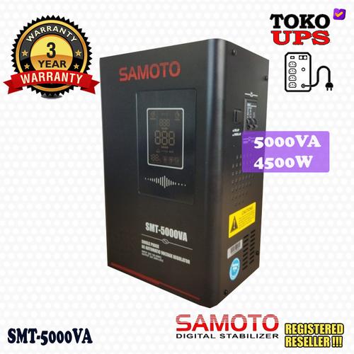 Promo Stabilizer Samoto 5000VA Servo Motor Samoto SMT5000 1Phase Servo ...