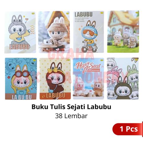 Jual [1 Pcs] Buku Tulis Labubu 38 Lembar Murah / Buku Tulis Murid Anak Sekolah Labubu 38 Lembar ...