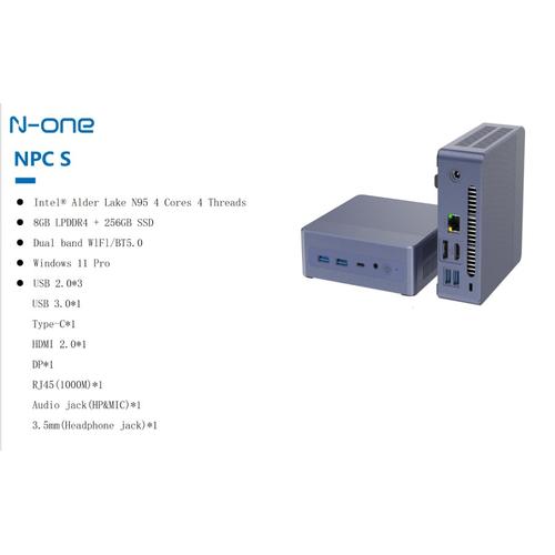Jual N One Mini PC NPC S Intel Alder Lake N95 UHD Graphics RAM(LPDDR4 ...
