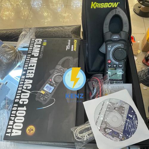 Jual Digital AC DC 1000A Clamp Ampere meter PRO Krisbow 10106733 tang ...