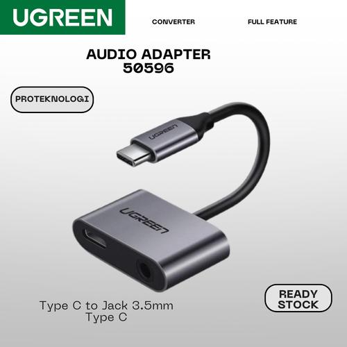Jual UGREEN 50596 Adapter Audio Splitter Type C to Type C + 3.5mm - Jakarta Pusat - Proteknologi ...