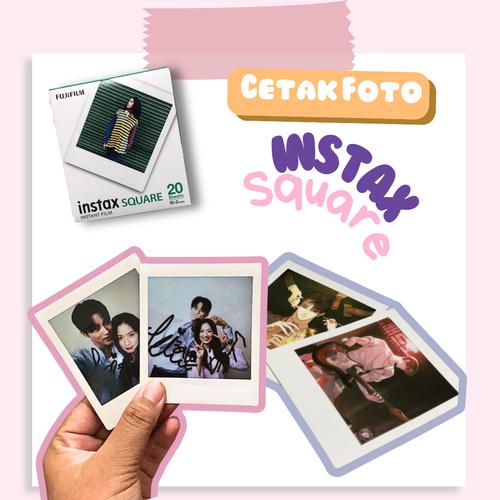 Jual Cetak Foto Polaroid Instax Square Plain Motif Putih [PROSES KILAT ...
