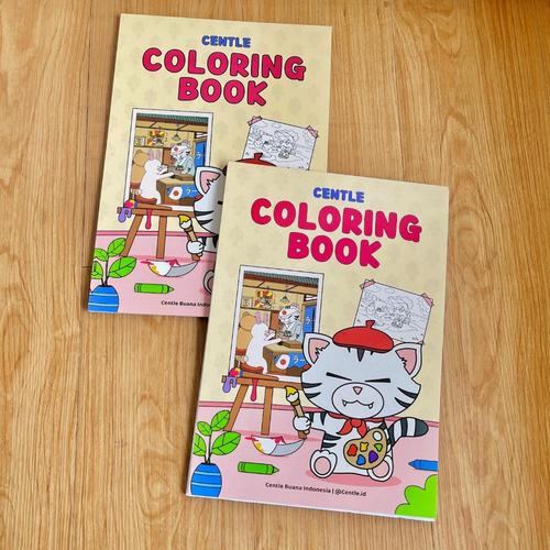Jual Buku Mewarnai CENTLE Tebal Minim tembus / Coloring Book ...