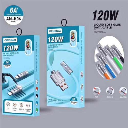 Jual [New] Kabel Data 120W Fast Charging Micro USB & Type C 1 Meter ...
