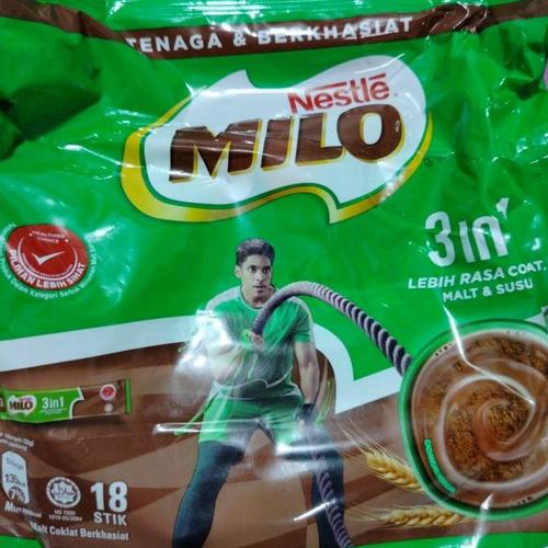 Jual Milo malaysia 18sachet Milo Malay 18 stik Milo 3in1 minuman malt ...
