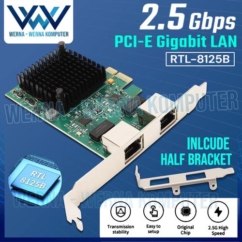 Jual PCIE Ethernet LAN Card 2.5Gbps Gigabit Network Pci Express Single ...