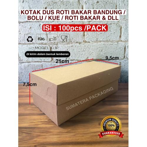 Jual (isi 100 pcs) BOX ROTI BAKAR BANDUNG / DUS ROTI BAKAR / KEMASAN ...