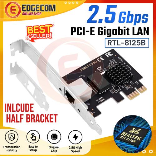 Promo PCI E x1 Ethernet LAN Card 2.5Gbps Gigabit Network Pcie Express ...