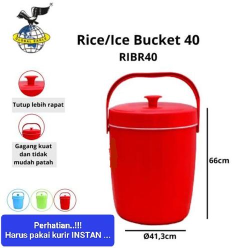 Jual termos nasi termos es ukuran JUMBO Rice/ Ice Bucket 40 Global ...
