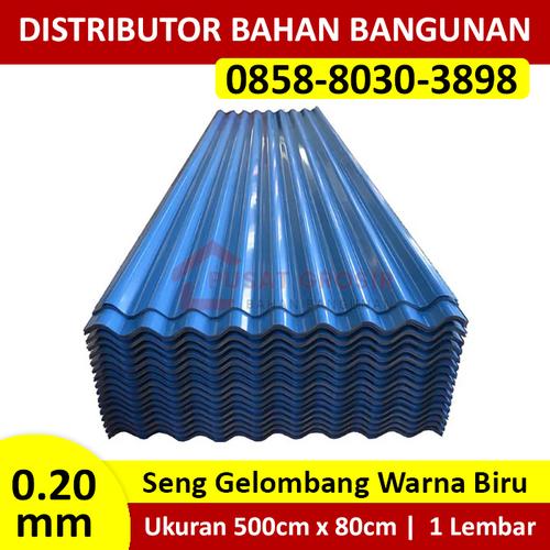 Jual Seng Gelombang Biru 500x80 Galvalum 500cm x 80cm Per Lembar ...