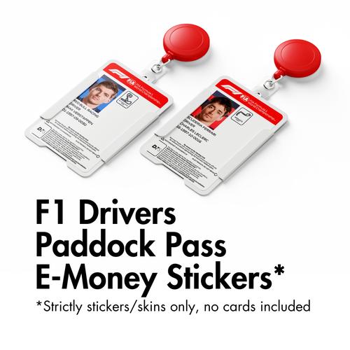 Jual F1 Driver Paddock Pass E-Money Vinyl Sticker Formula 1 - Leclerc ...