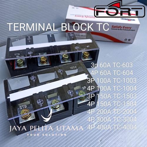 Jual Terminal block TC 3p-4p 60-100-150-200-300-400A fort - 3p 100A TC1003 - Jakarta Pusat ...