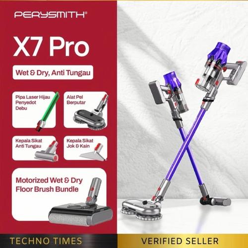 Promo PerySmith X7 Pro Cordless Vacuum Cleaner Tungau Kasur - X7PRO ...