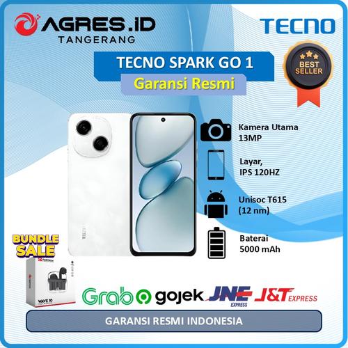Promo TECNO SPARK GO 1 4GB 128GB GARANSI RESMI - Black, Basic 1 Cicil 0% 3x - Kota Tangerang ...