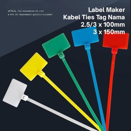 Jual Kabel Ties Label Maker Cabel Tie Maker Name Tag Lan Name Tag ...
