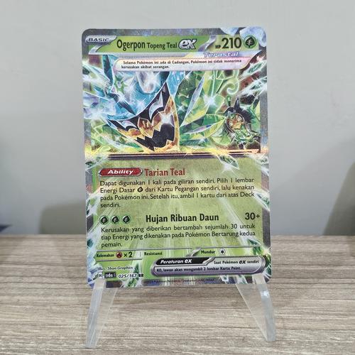 Jual Ogerpon Topeng Teal ex SV6S Topeng Transfigurasi Indonesia Kartu Pokemon TCG - Kab ...