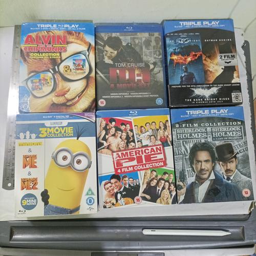 Jual blu-ray original Mission Impossible 1-4 The Dark Knight & Batman Begins 2 triple Play ...