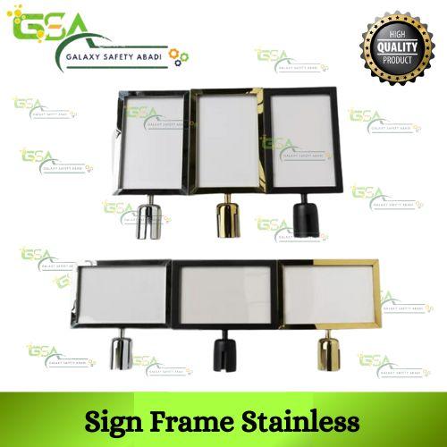 Jual Sign Frame A4 Standing Signage Poster Stainless / Papan Tiang ...