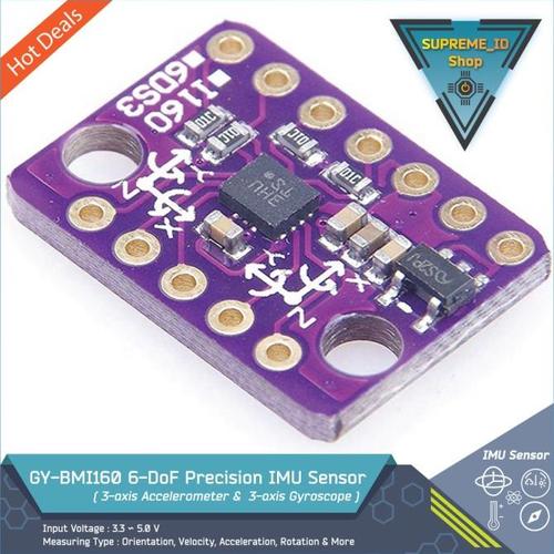 Jual new !!! GY-BMI160 6-Dof High Precision IMU Sensor (Gyroscope ...