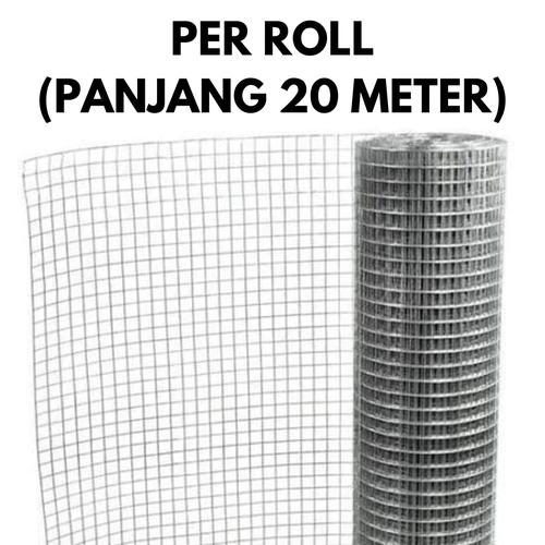 Jual Per-roll Kawat Loket Galvanis 100 cm x 1 inch x 20 meter Kawat Ram ...