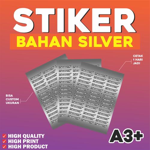 Jual Cetak Stiker Silver / Cutting Sticker / Stiker Label silver ...