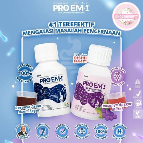 Promo Probiotik PROEM1 Rasa Anggur dan Original Anak Dewasa 90ml ...