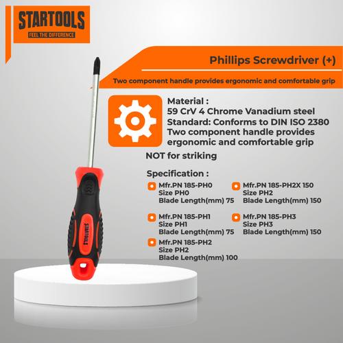 Jual STARTOOLS Phillips Screwdriver (+) Obeng Plus - Kab. Tangerang ...