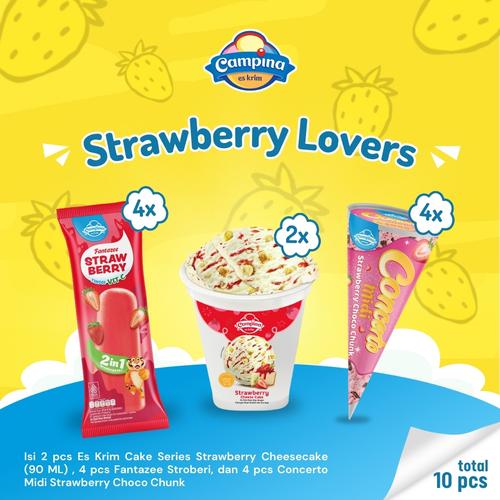 Jual Campina Strawberry Lovers - Es Krim - Jakarta Timur - Campina Ice ...
