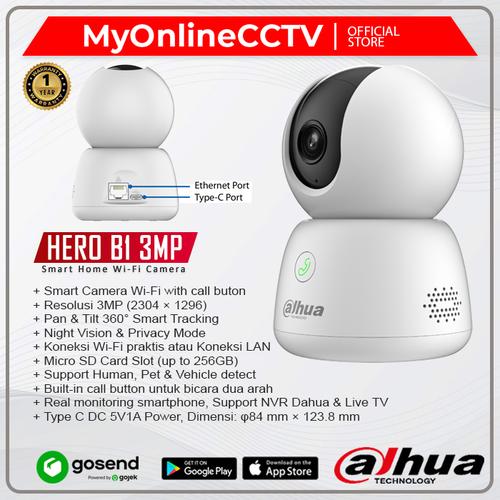 Jual Dahua Hero B1 3MP WiFi Camera Wireless Pan & Tilt 360° CCTV Indoor ...