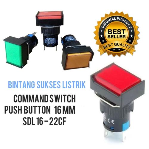 Promo GOOD QUALITY Push Button SDL16-22CF CFL 2NO 2NC Pus Buton ...