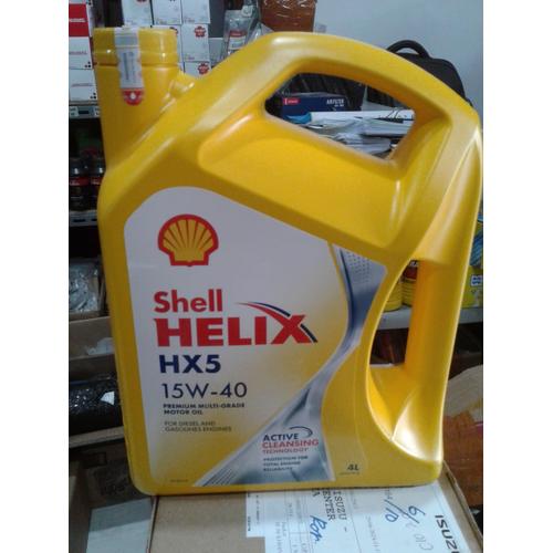 Jual Oli Mesin Shell Helix HX5 SAE 15W 40 Galon 4 Lt Original - Kota ...