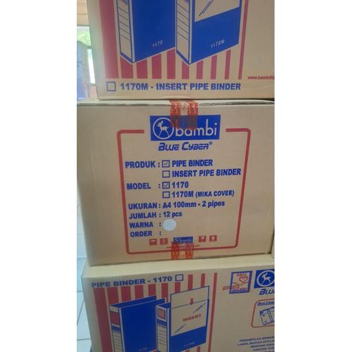Jual Ordner Pipe Binder With Full Spine 4 Colour Labels A4 100 mm #1170 ...