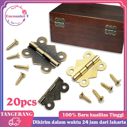 Jual 20pcs/Set Engsel Kotak Kecil 180 Derajat Engsel Kotak Perhiasan ...