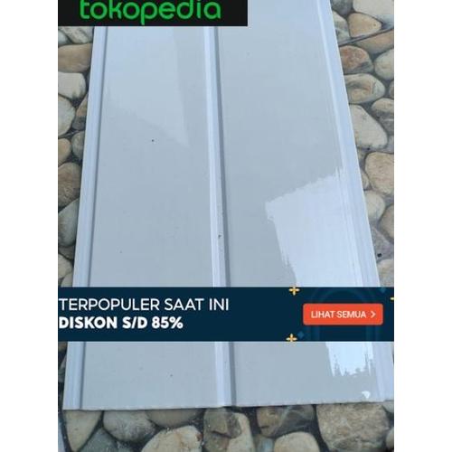 Jual \Plafon pvc 4 meter 1 dus murah Plafon pvc putih polos Plafon pvc ...