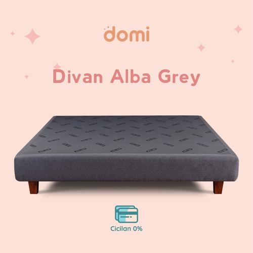 Promo Domi Dipan Alba Grey / Tempat Tidur / Divan Kasur Springbed ...
